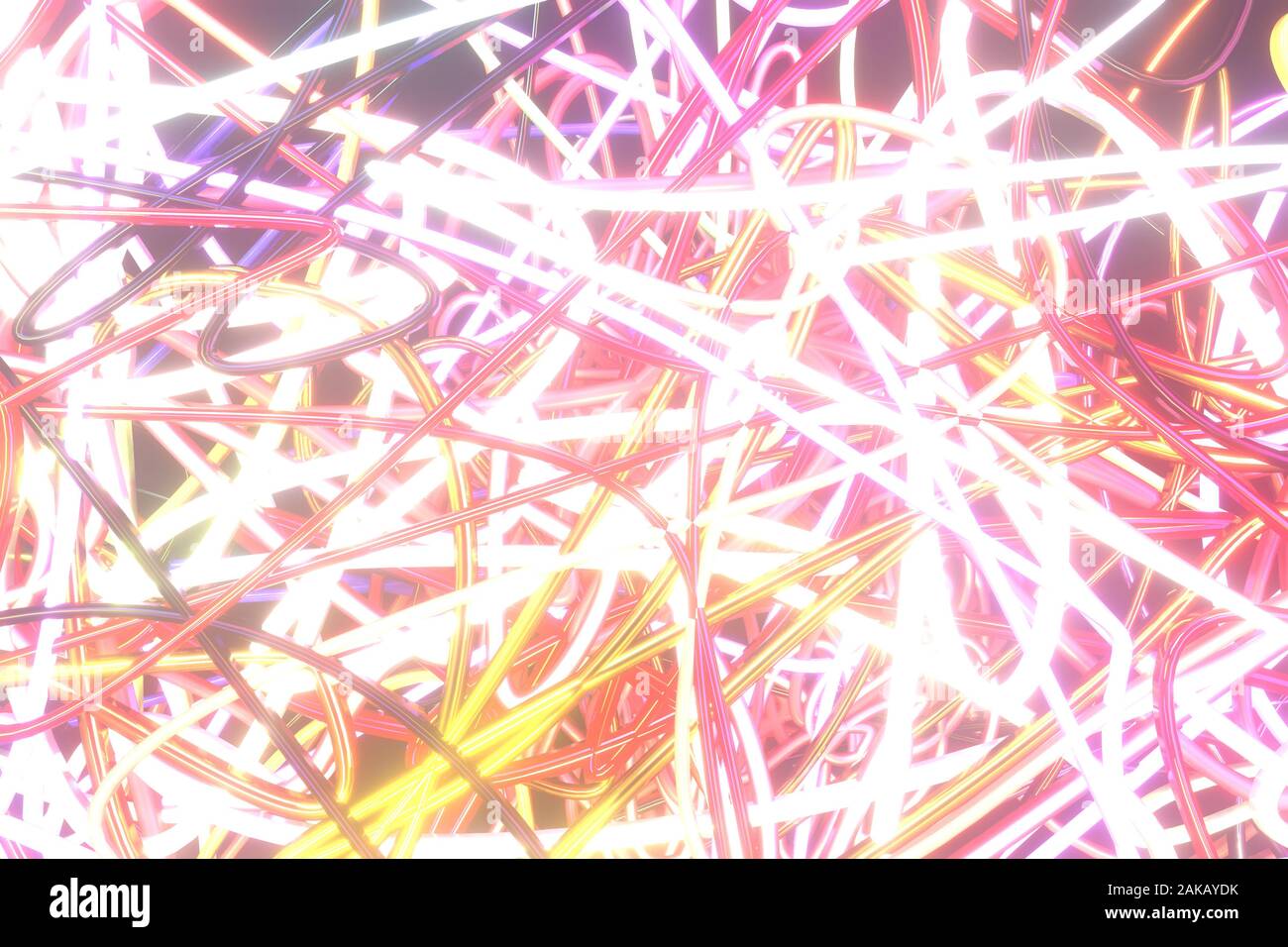 Background abstract, messy colorful string neon grow lights, for design ...