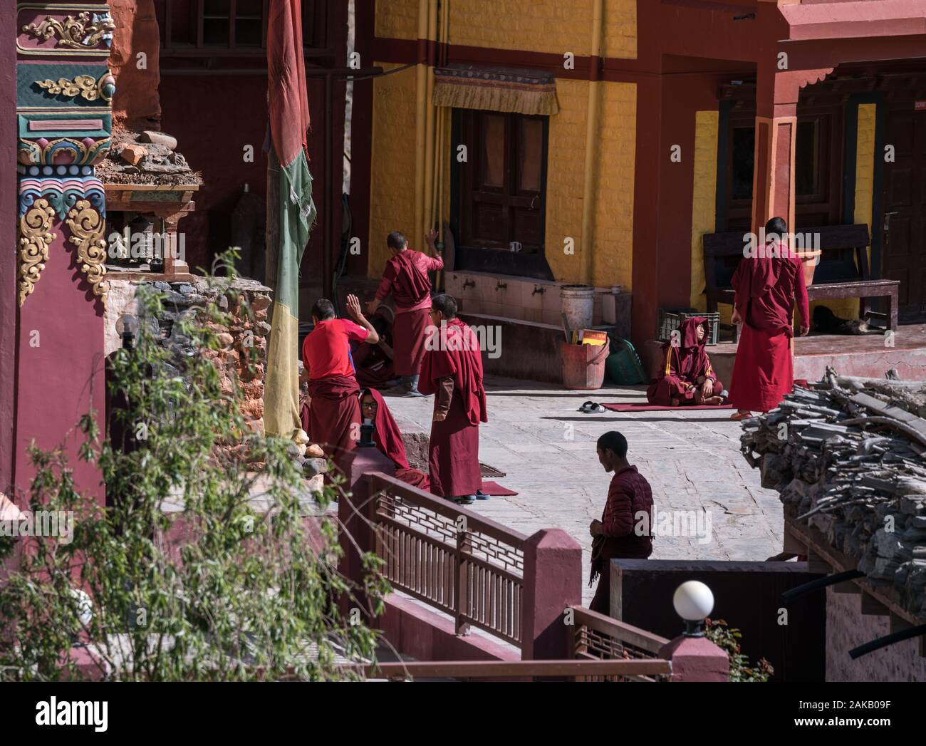 Upper mustang and monastery and monk hi-res stock photography and ...