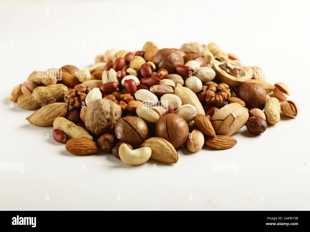 natural organic nuts mix for healthy eating Stock Photo - Alamy