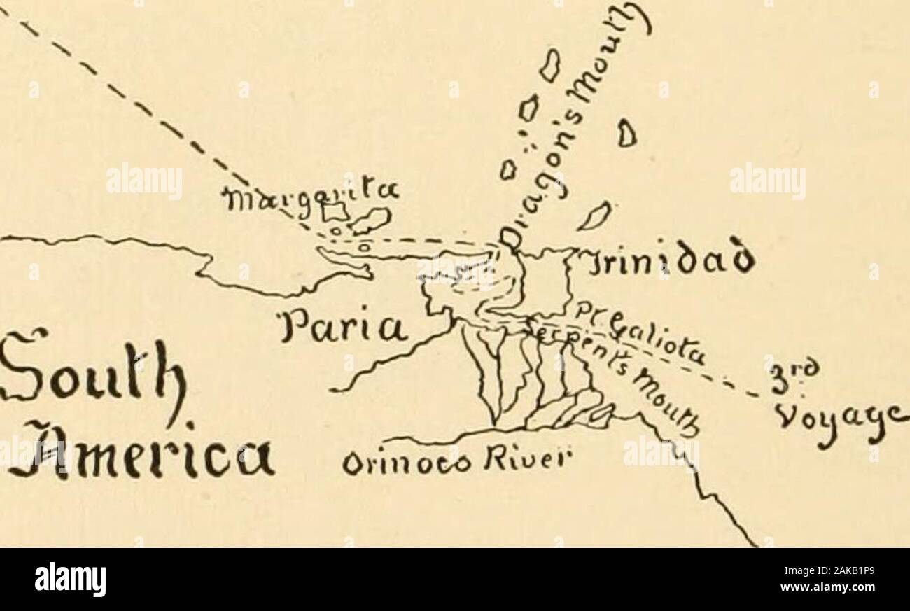 Christopher Columbus Third Voyage Map