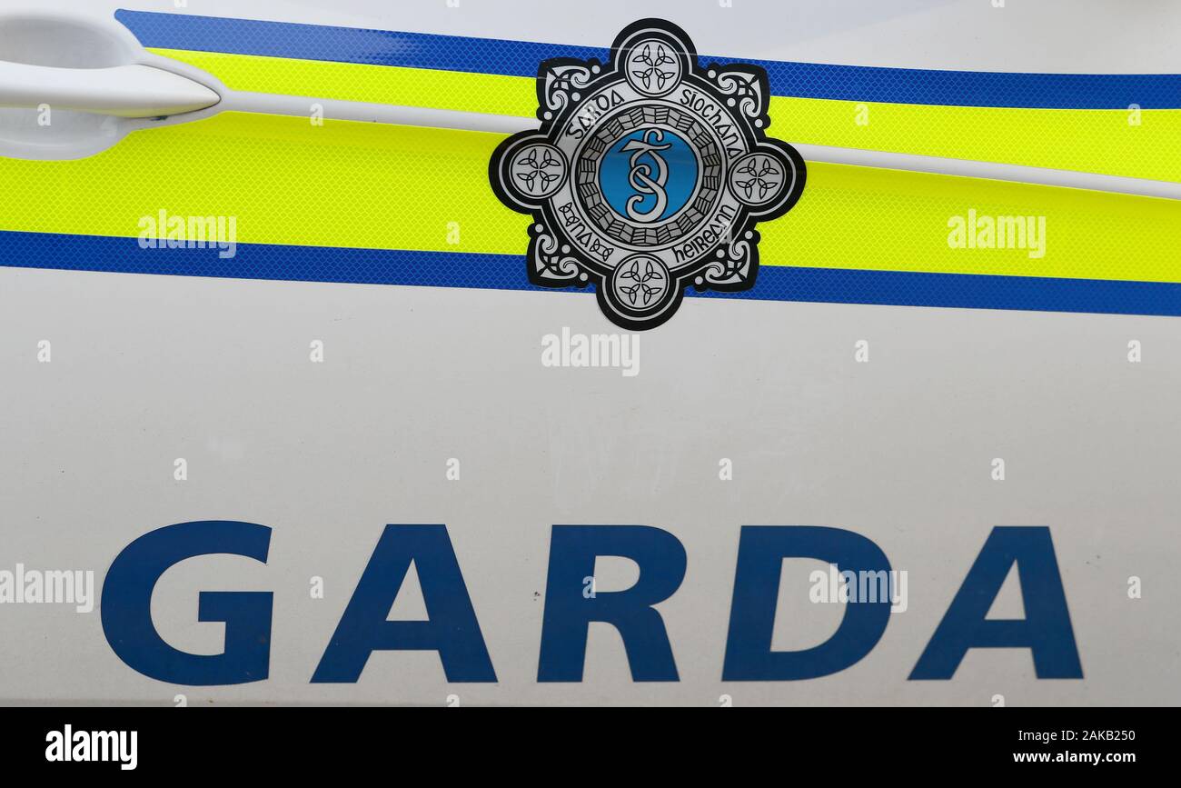 The Garda logo on a Garda vehicle in Dublin Stock Photo - Alamy