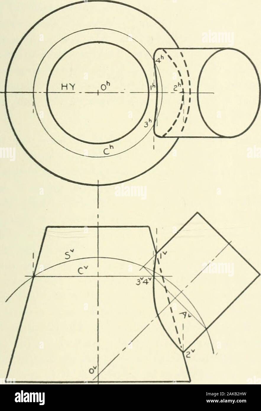 Perpendicular projections hi-res stock photography and images - Alamy