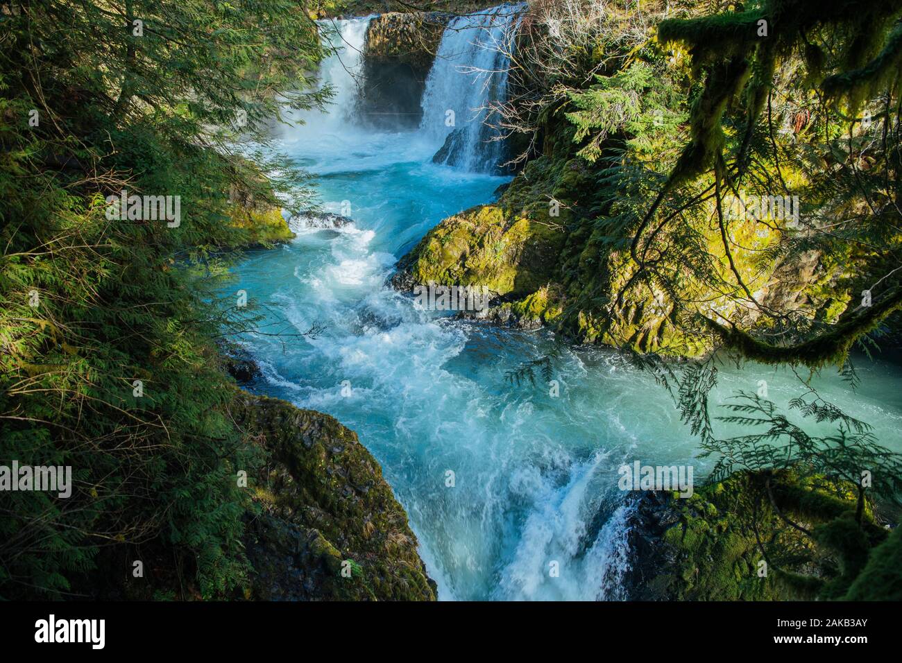 Gorge waterfall tree hi-res stock photography and images - Alamy