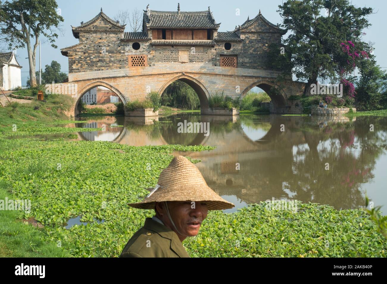 Xianghui Bridge was first built over the Lujiang River in Xinfang ...