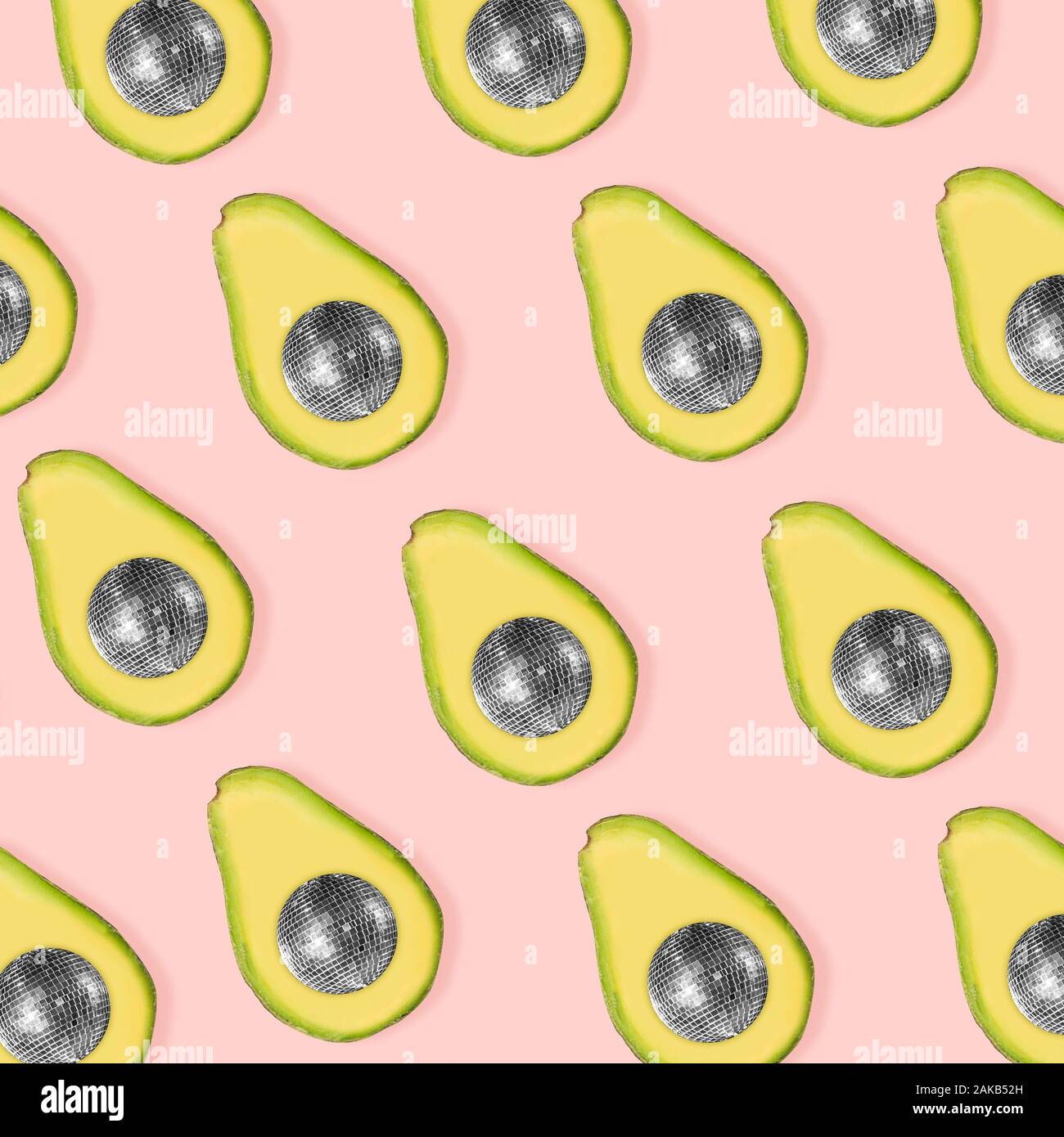 Modern colorful pattern made of exclusive design of pear with disco ...
