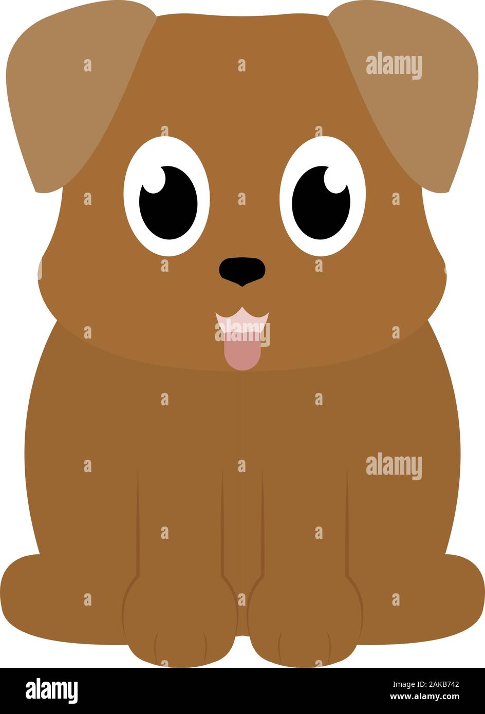 Cartoon of a pretty doggy Stock Vector Image & Art - Alamy