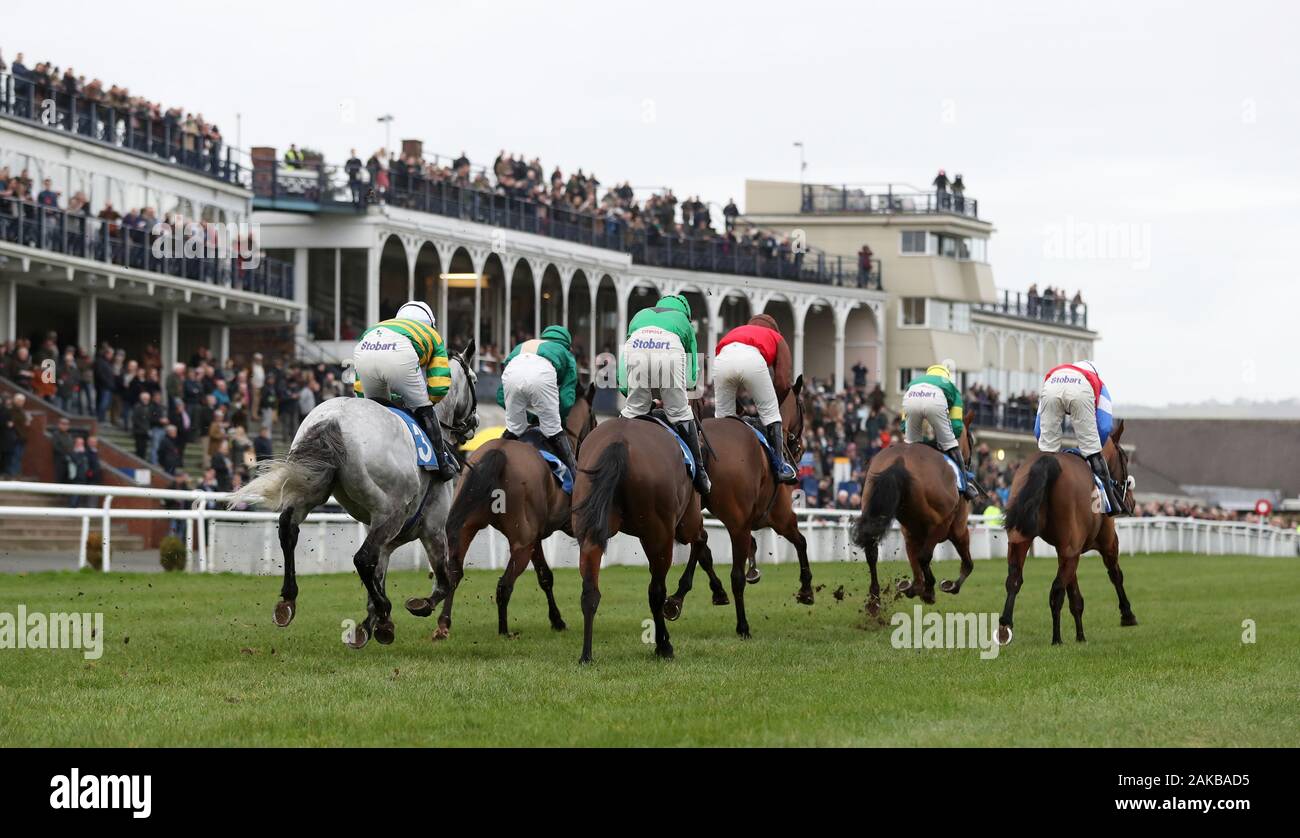 The field in the Annual Members 2020 Handicap Hurdle pass the ...