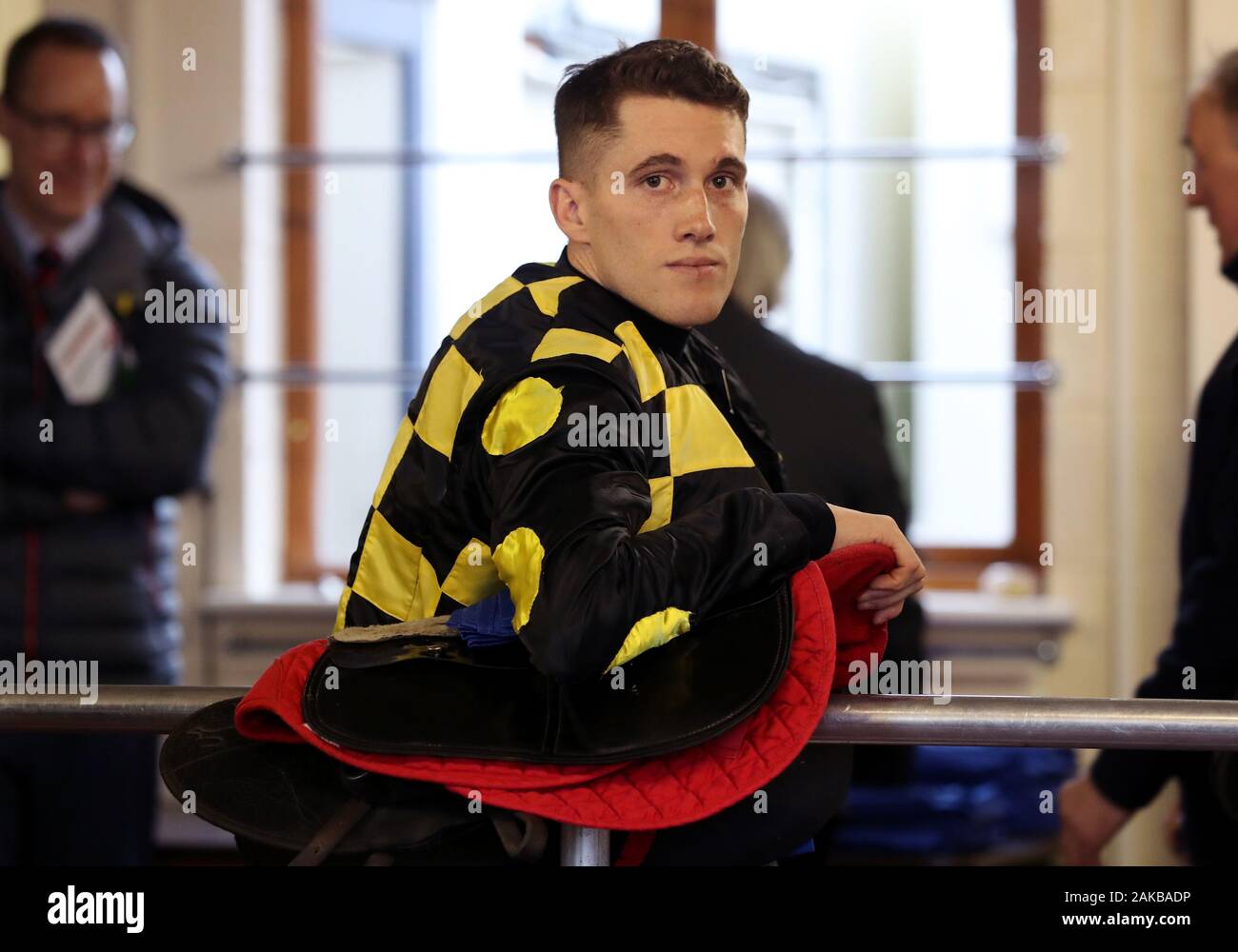 Jockey Alan Johns at Ludlow Racecourse Stock Photo - Alamy