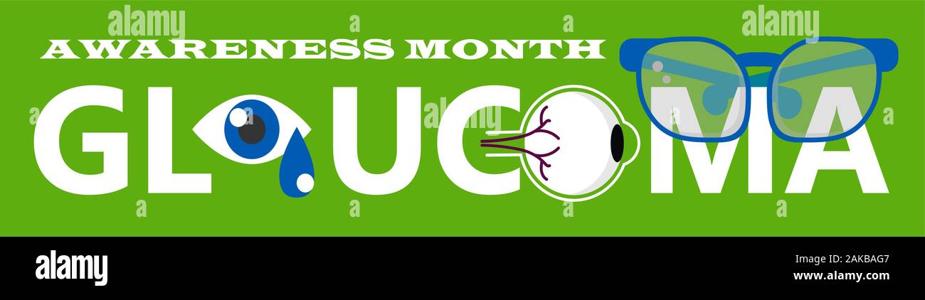 Glaucoma Awareness Month is celebrated in USA in January. Lenticular ...