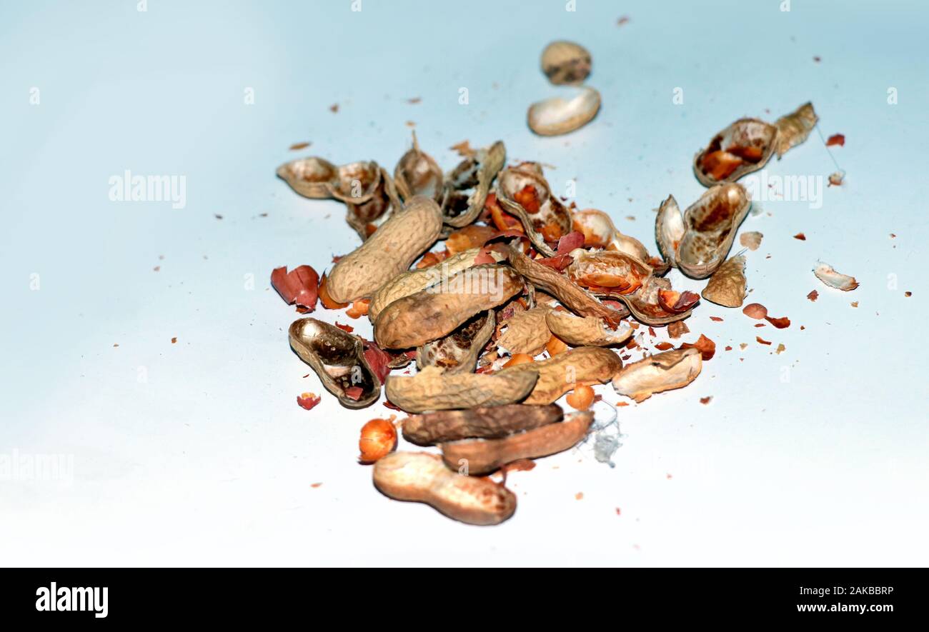 penuts isolated on a white background Stock Photo - Alamy