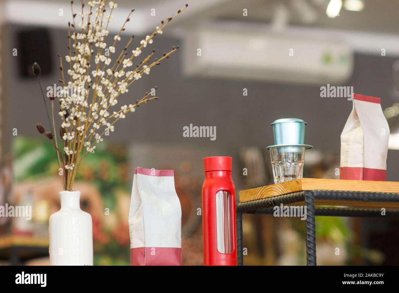 Magnificent decoration at the cf restaurant Stock Photo - Alamy