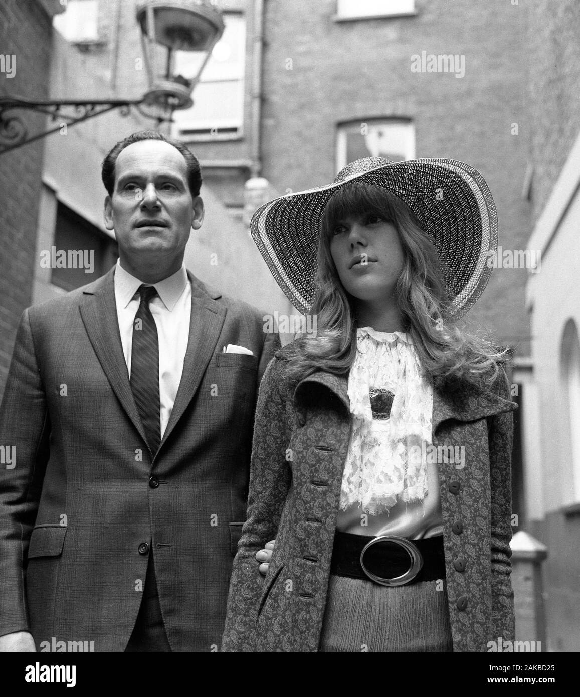 Wearing a wide-brimmed hat, Jenny Boyd, sister-in-law of George ...