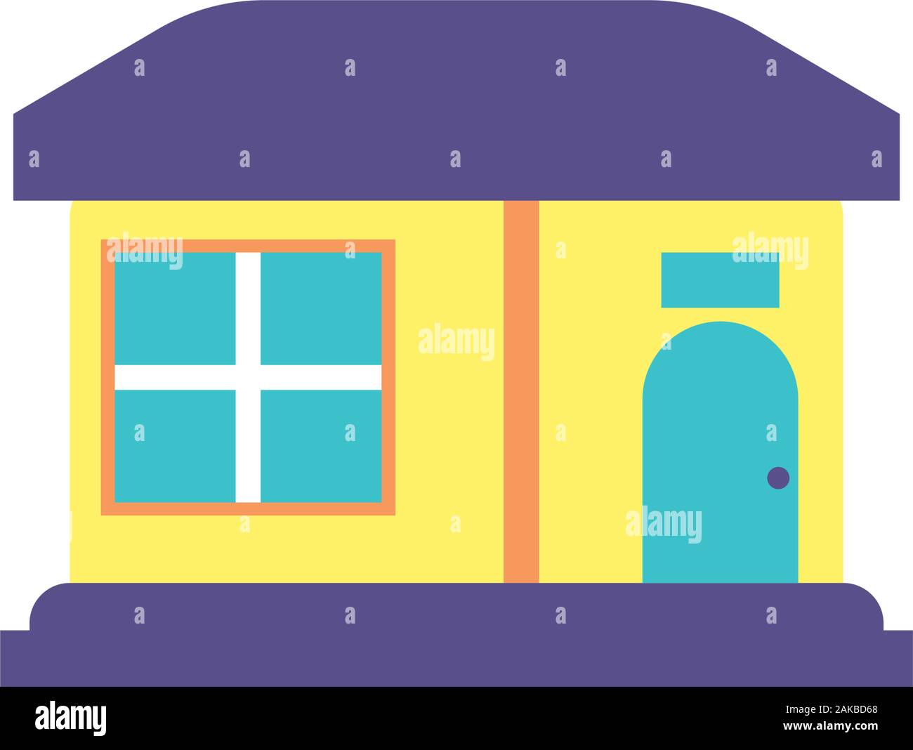 House with window and door design, Home real estate building ...