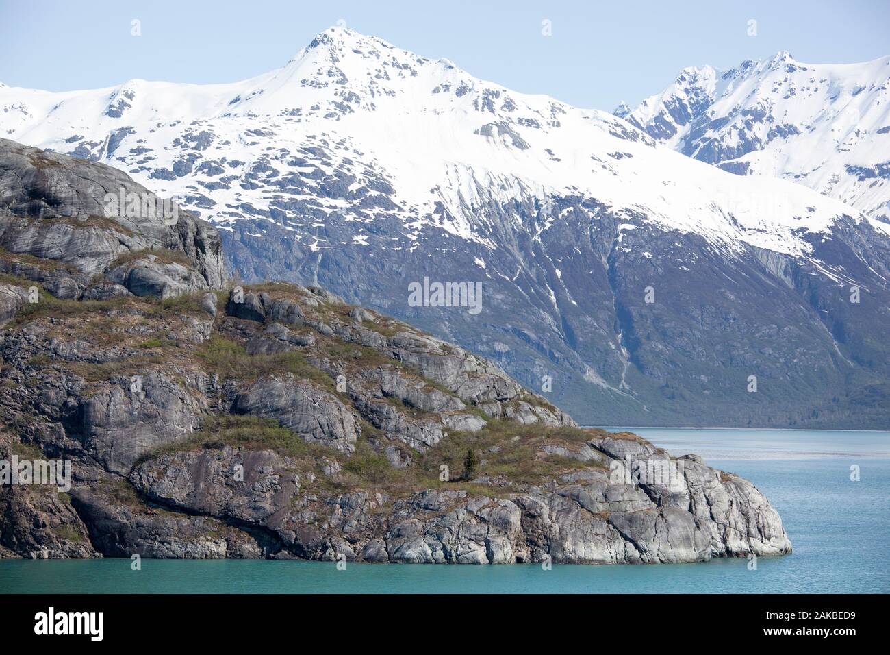 The majestic rocky landscape in Glacier Bay national park (Alaska Stock ...