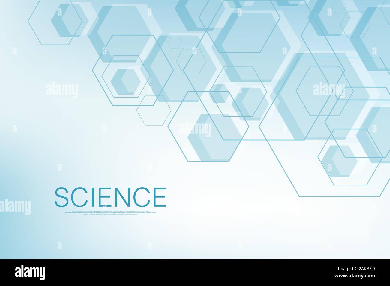 Hexagons abstract background with geometric shapes. Science, technology ...