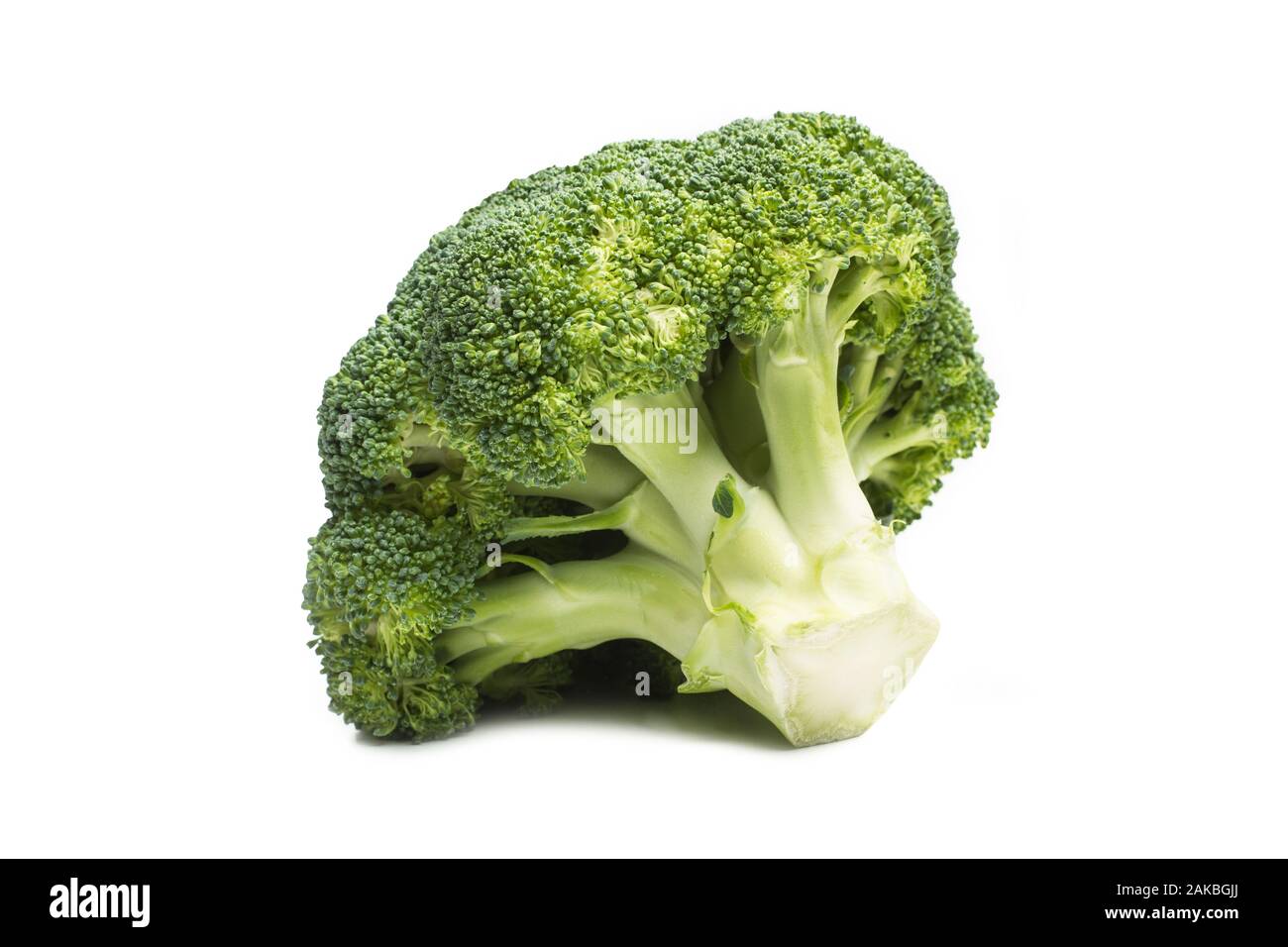 Broccoli isolated on a white background Stock Photo - Alamy