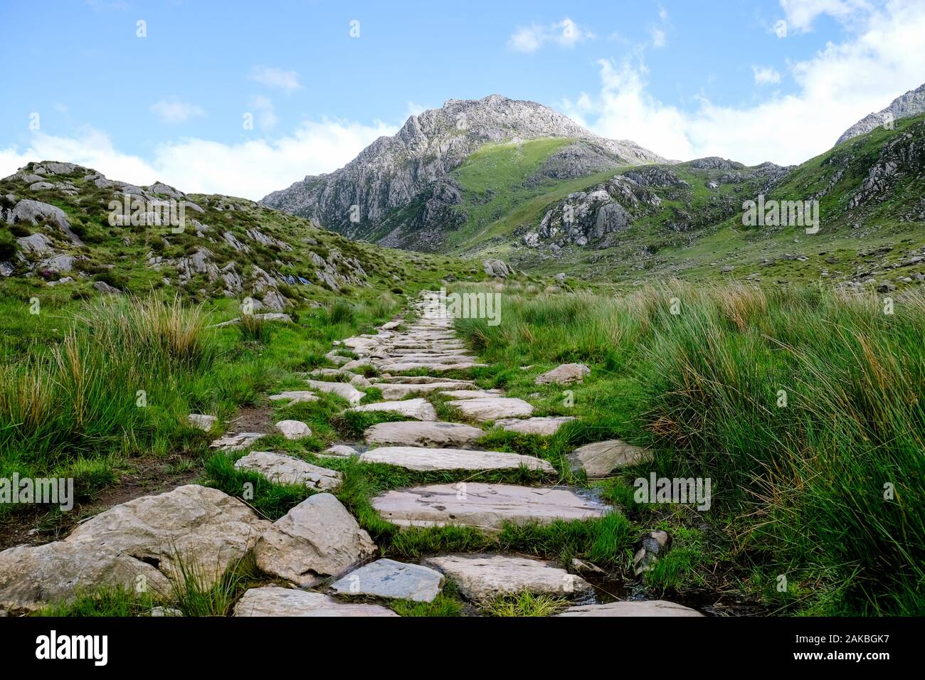 Mountain footpath leading peak hi-res stock photography and images - Alamy
