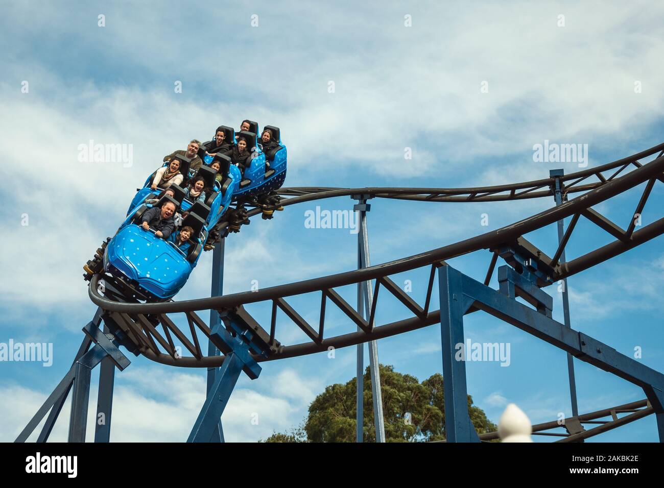 Roller coaster car hi-res stock photography and images - Alamy