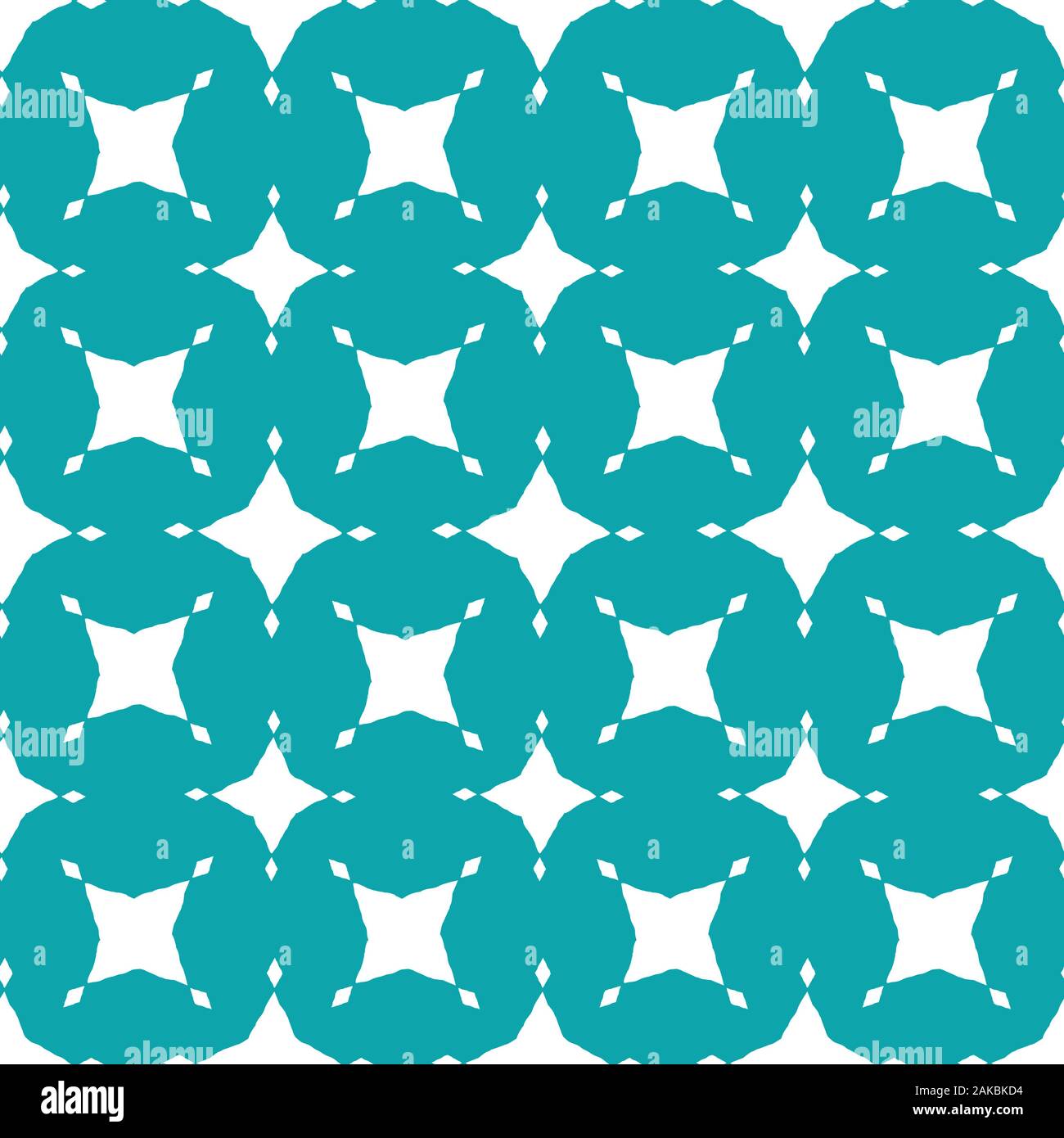 Vector blue and white star polygon shaped seamless pattern. Dense geometric design. Great for ...