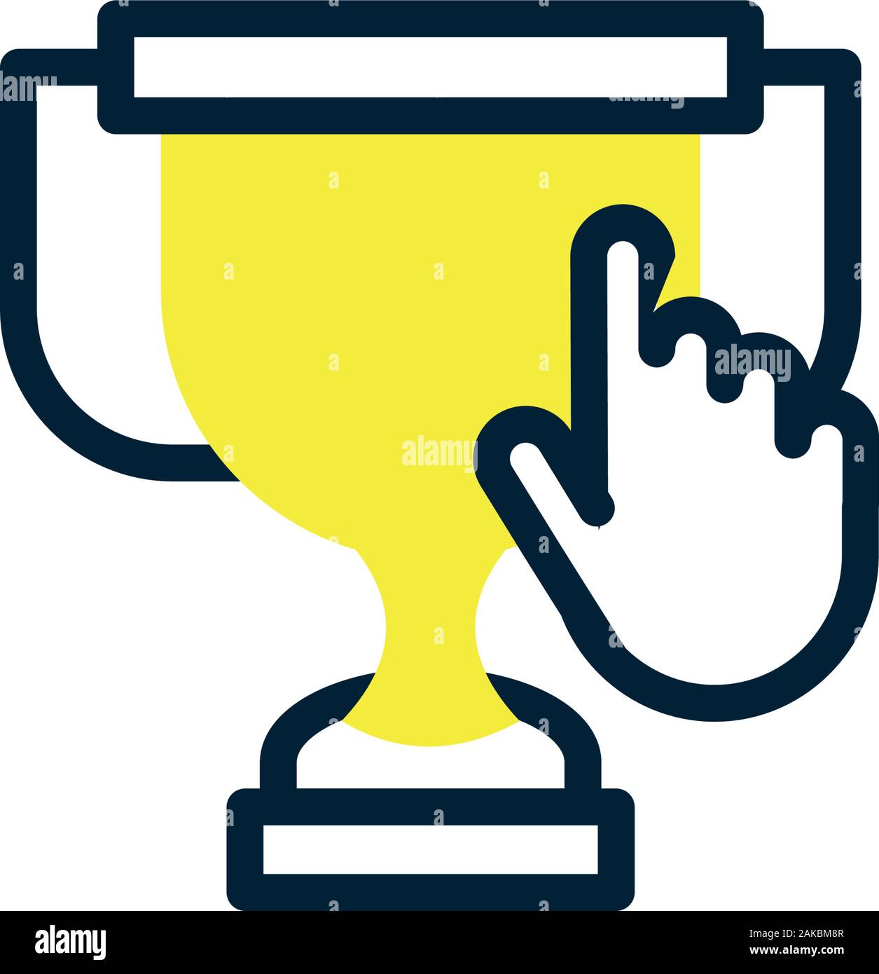 Trophy and cursor design, Winner first competition success sport best ...