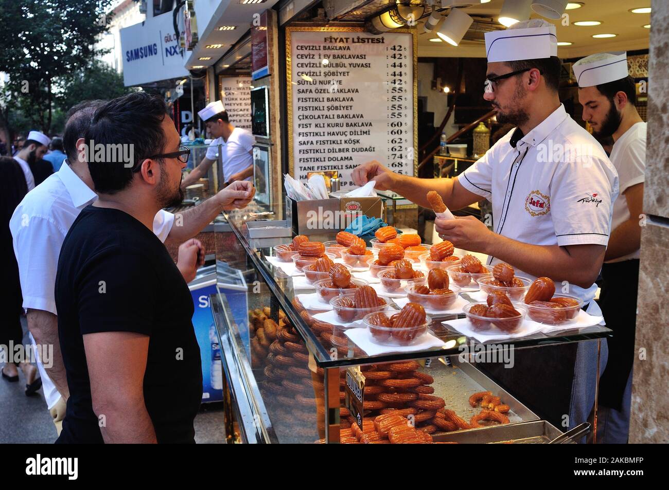 Typical restaurant - Center of ISTAMBUL - Bosphorus Strait - TURKEY ...