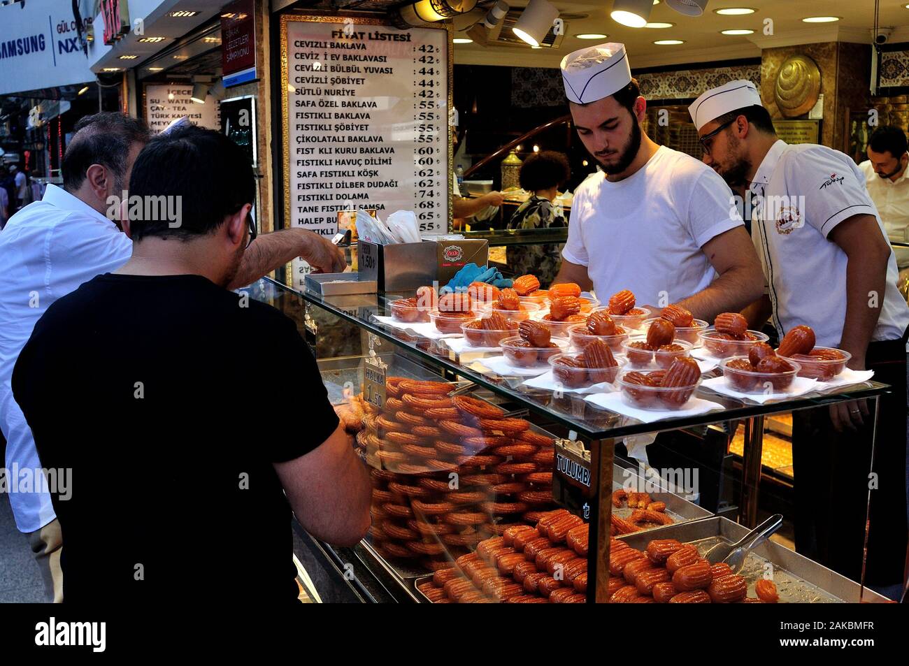 Typical restaurant - Center of ISTAMBUL - Bosphorus Strait - TURKEY ...