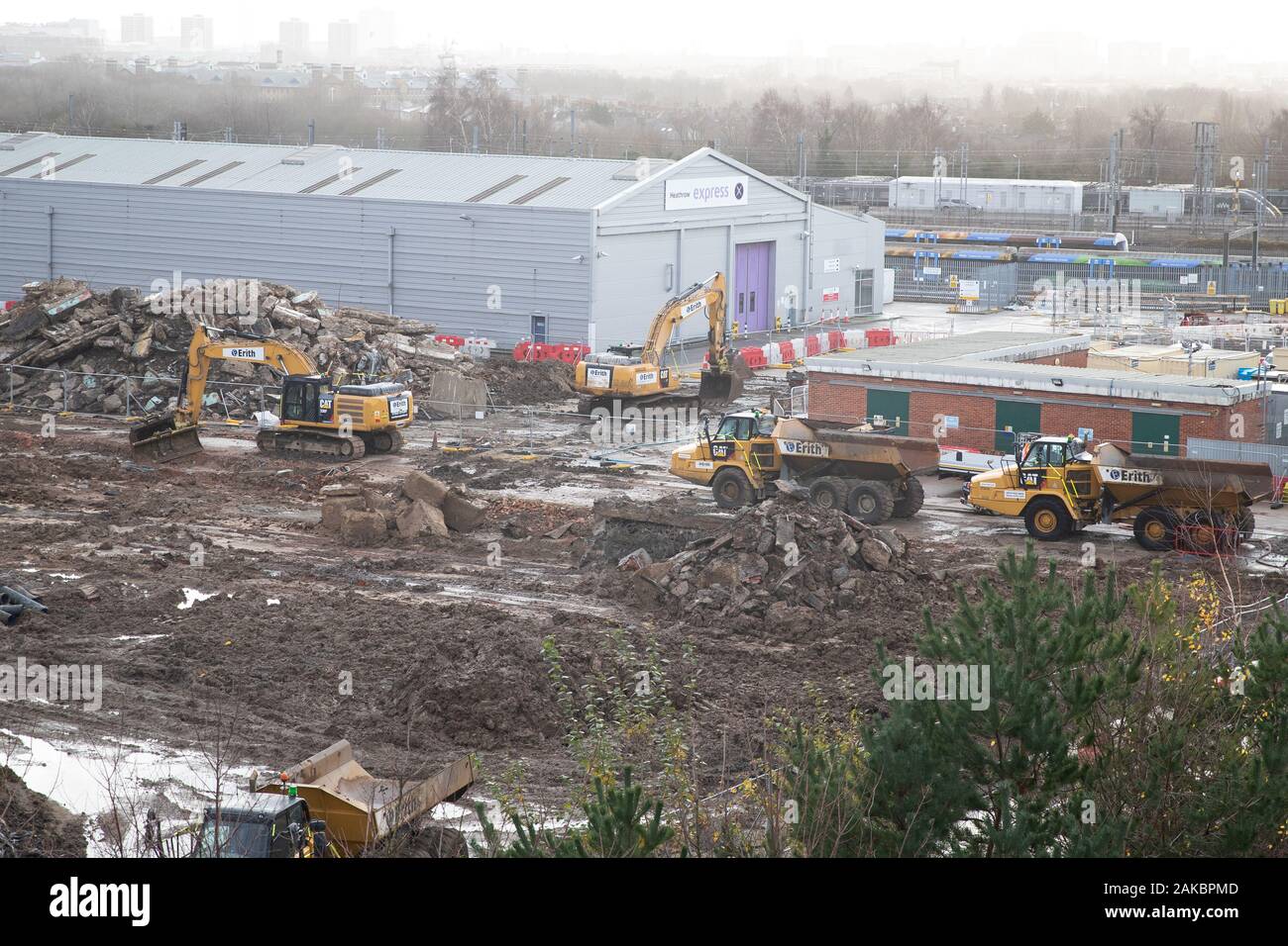 Hs2 construction in london hi-res stock photography and images - Alamy