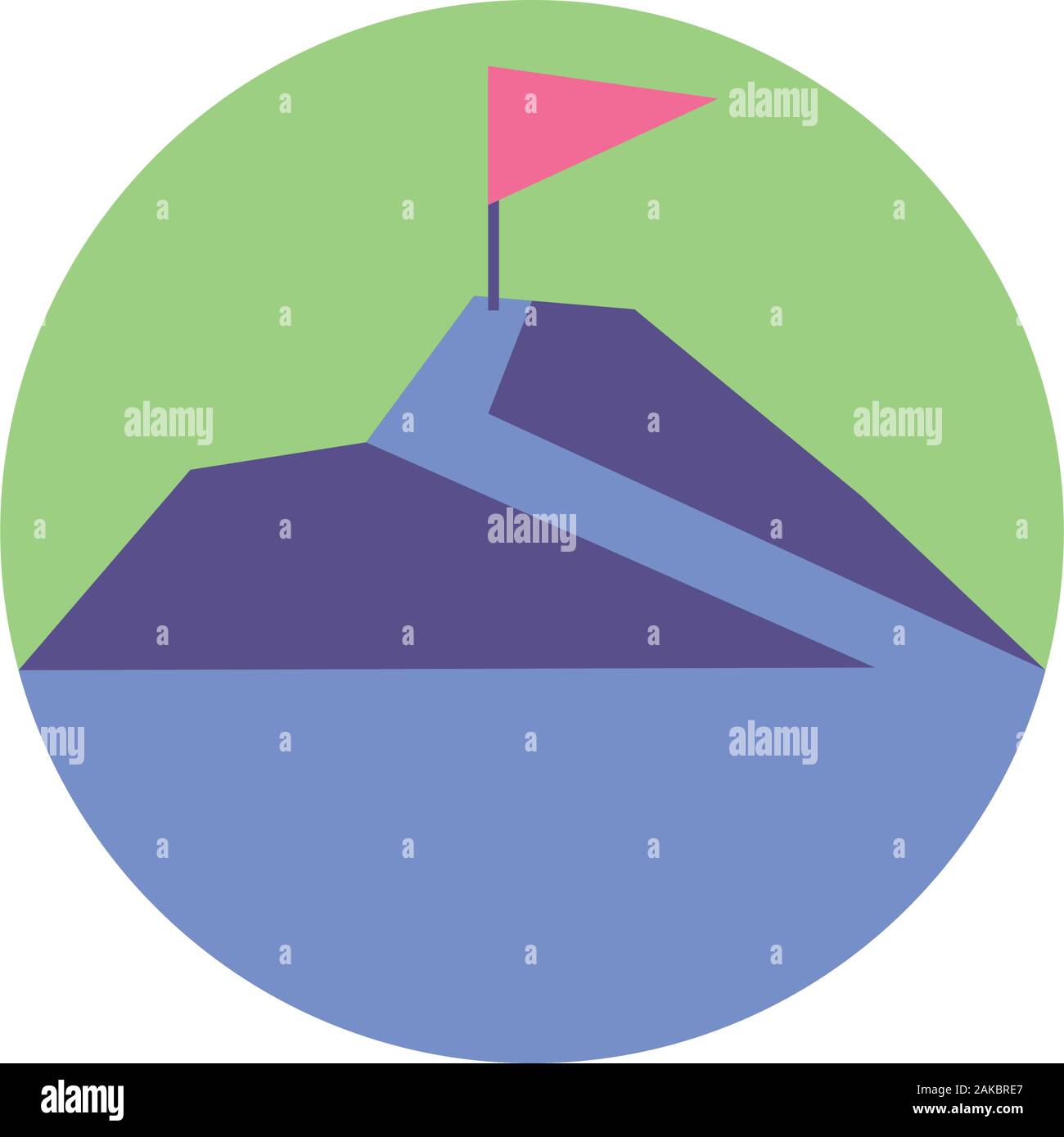 Racing flag and mountain design, Speed race competition sport fast ...