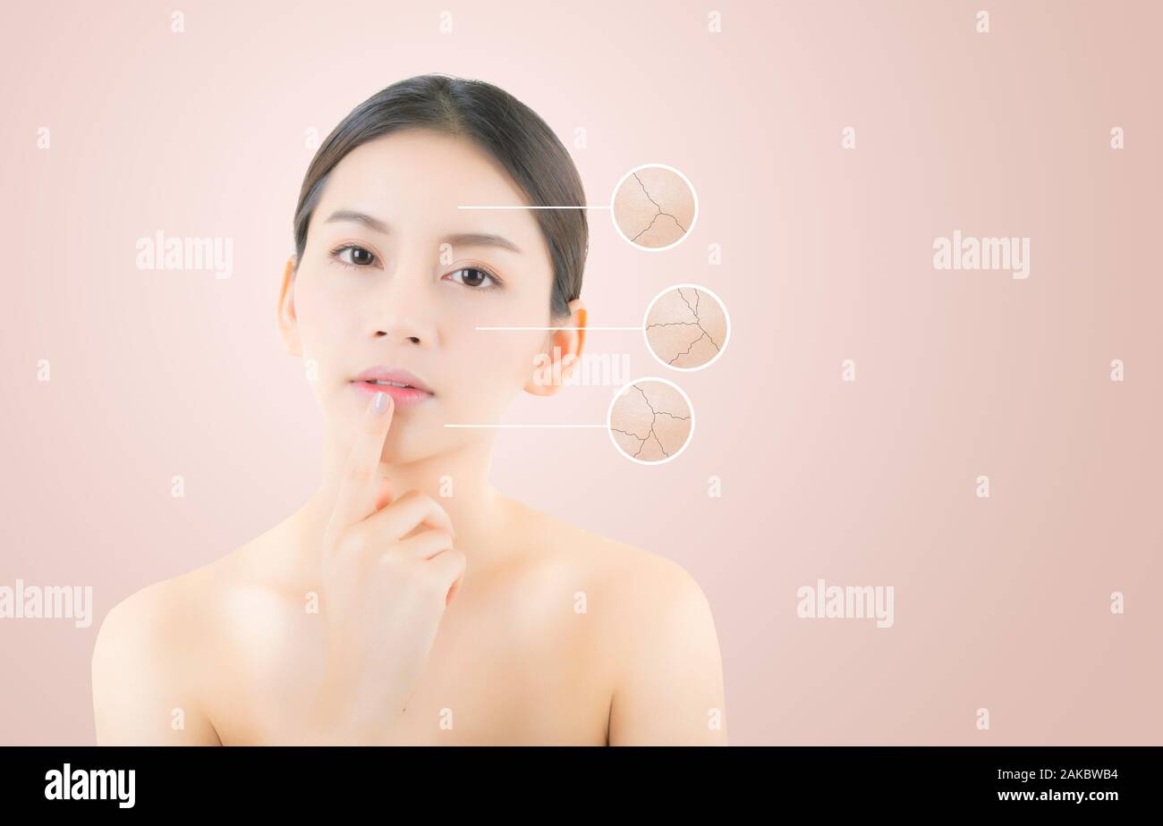 Beautiful woman face zoom wrinkles hi-res stock photography and images ...