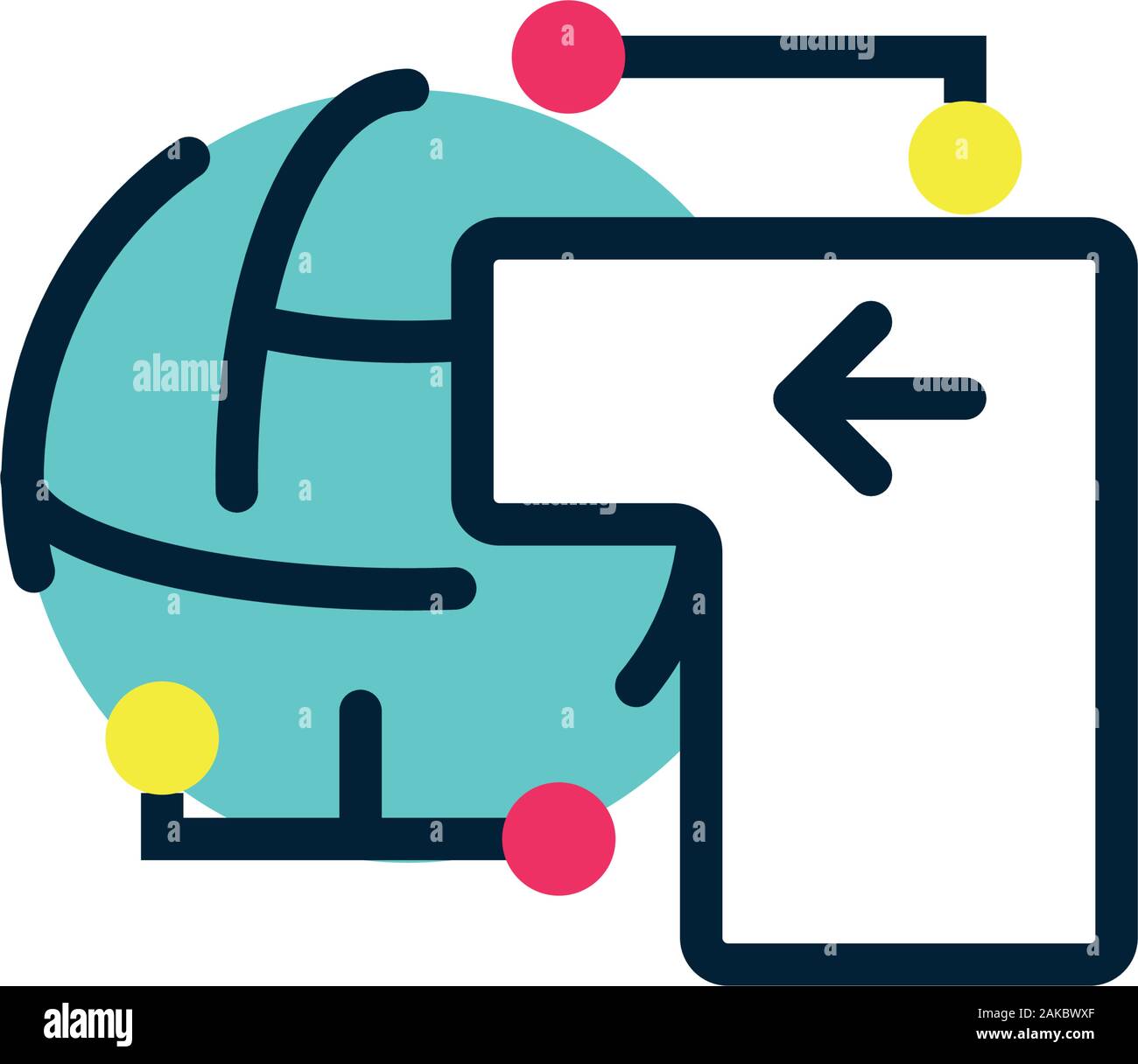 File and global sphere design, Document data archive storage organize ...