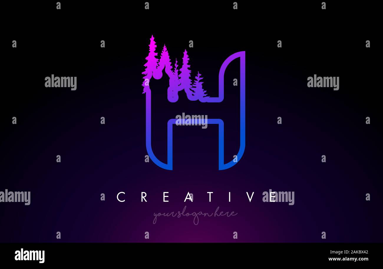 H design Stock Vector Images - Alamy