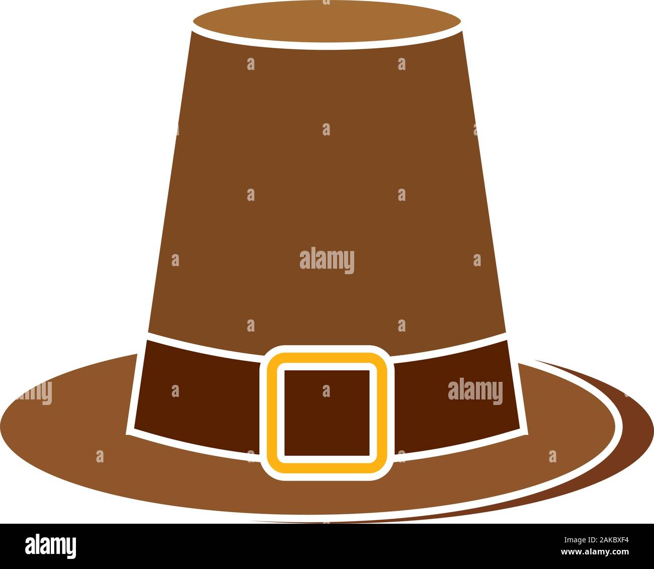 Isolated pilgrim hat icon Stock Vector Image & Art - Alamy