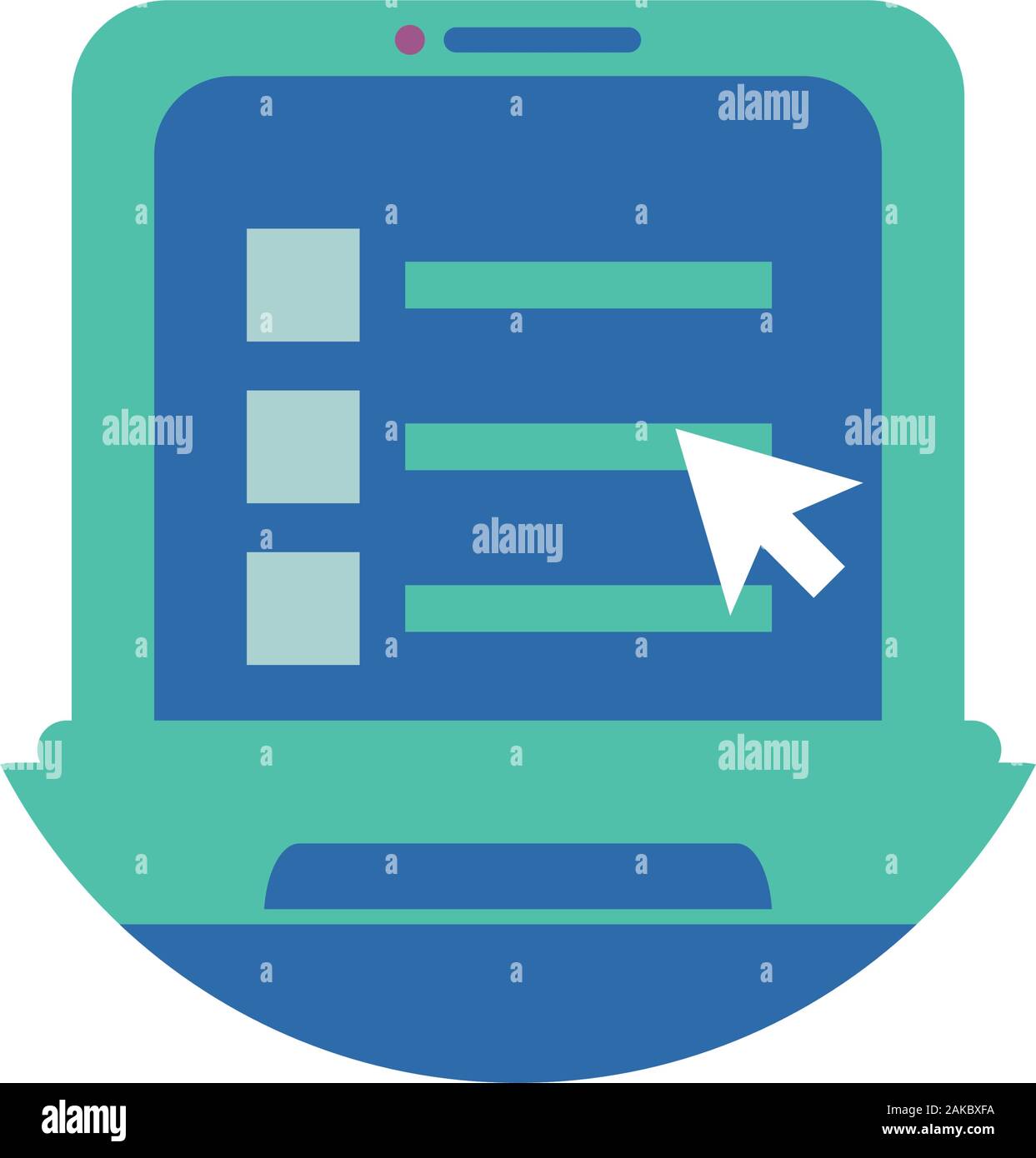 Laptop and arrow cursor design, Digital technology communication social ...