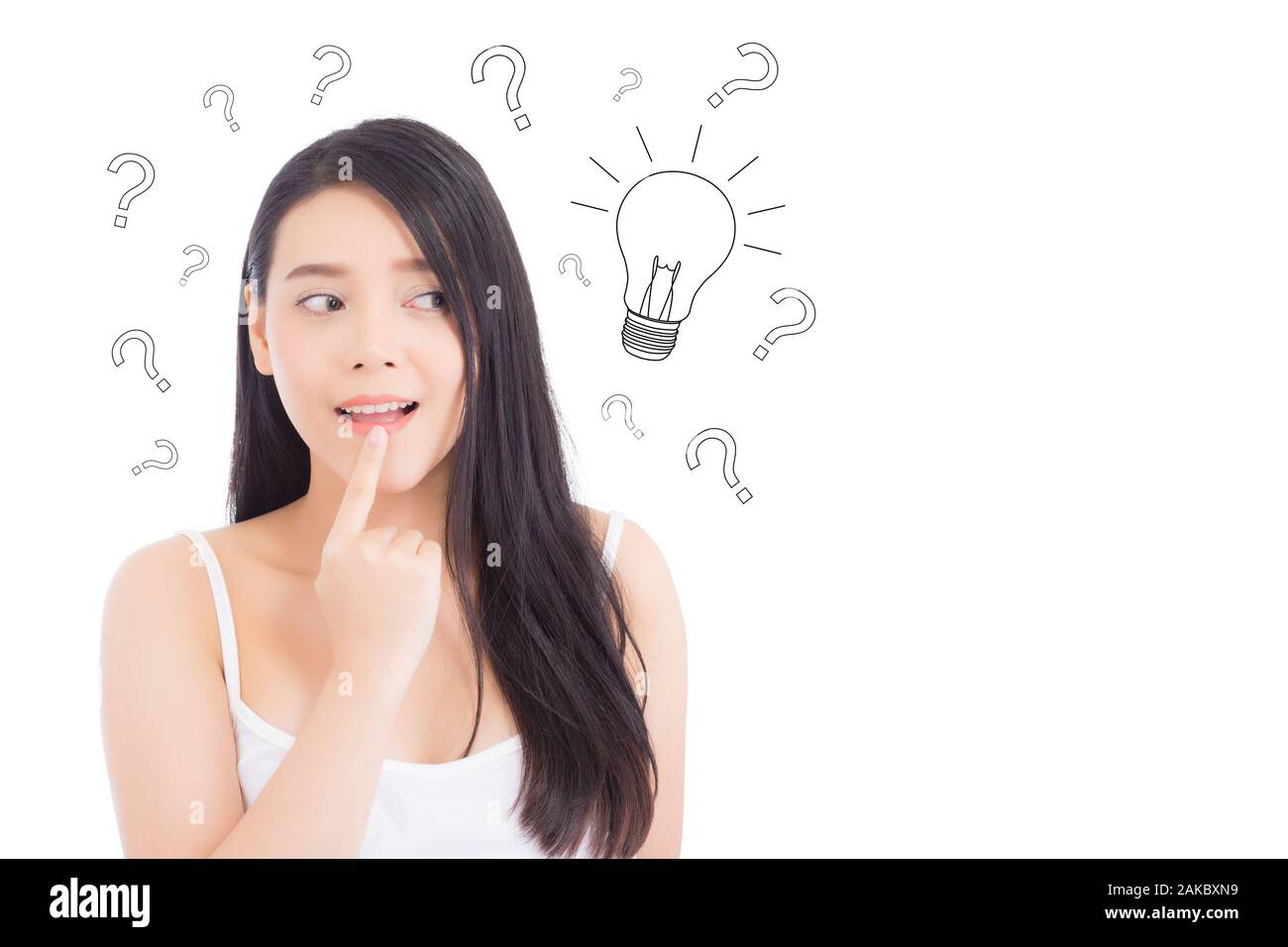 Sketch portrait woman asia hi-res stock photography and images - Alamy