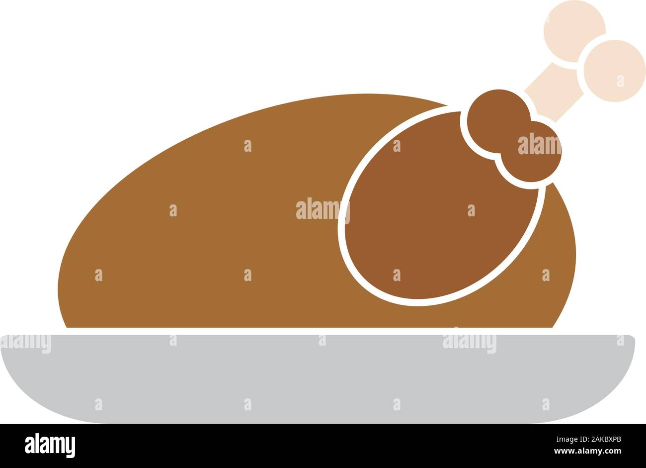 Isolated roast turkey icon Stock Vector Image & Art - Alamy