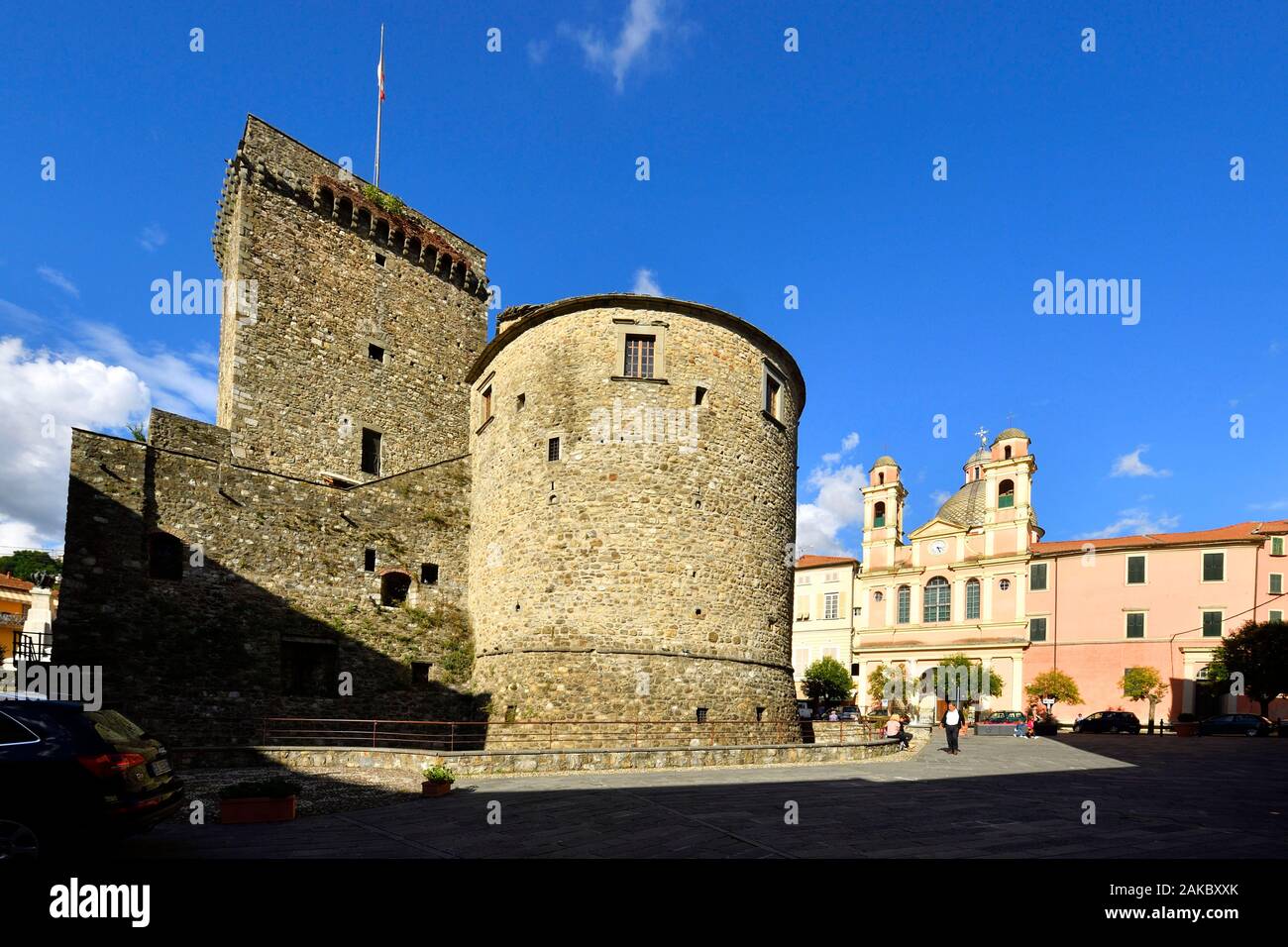 Italy, Liguria, La Spezia province, mountain village of Varese Ligure ...