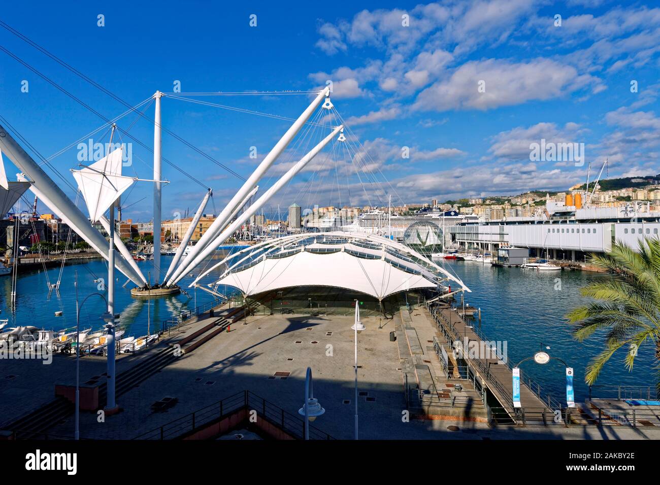 Italy, Liguria, Genoa, Porto Antico, the port with the largest aquarium ...
