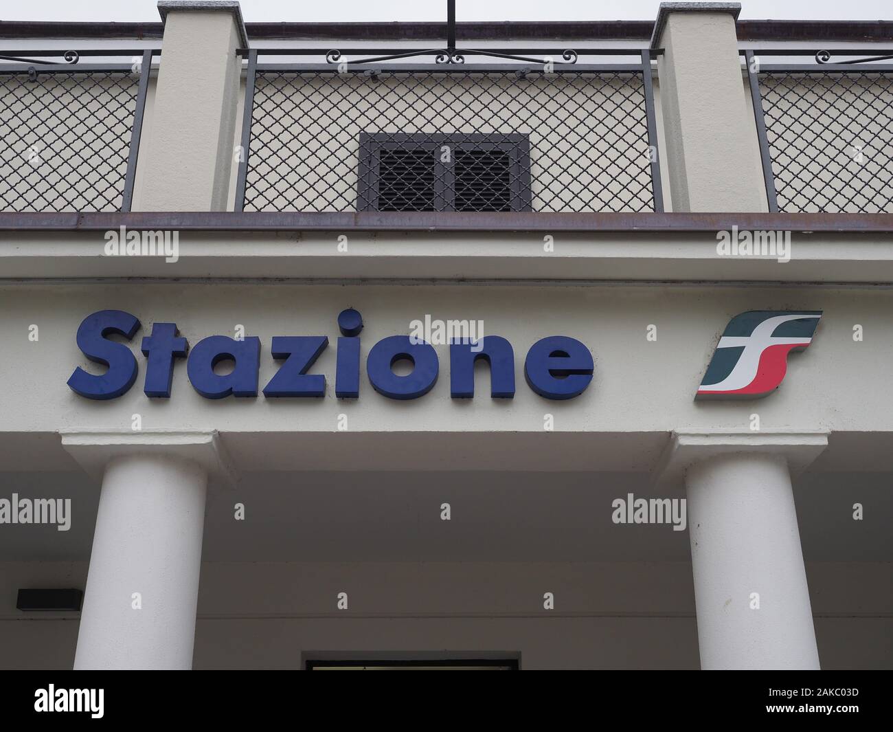 SETTIMO TORINESE, ITALY - CIRCA OCTOBER 2019: Stazione (meaning station ...