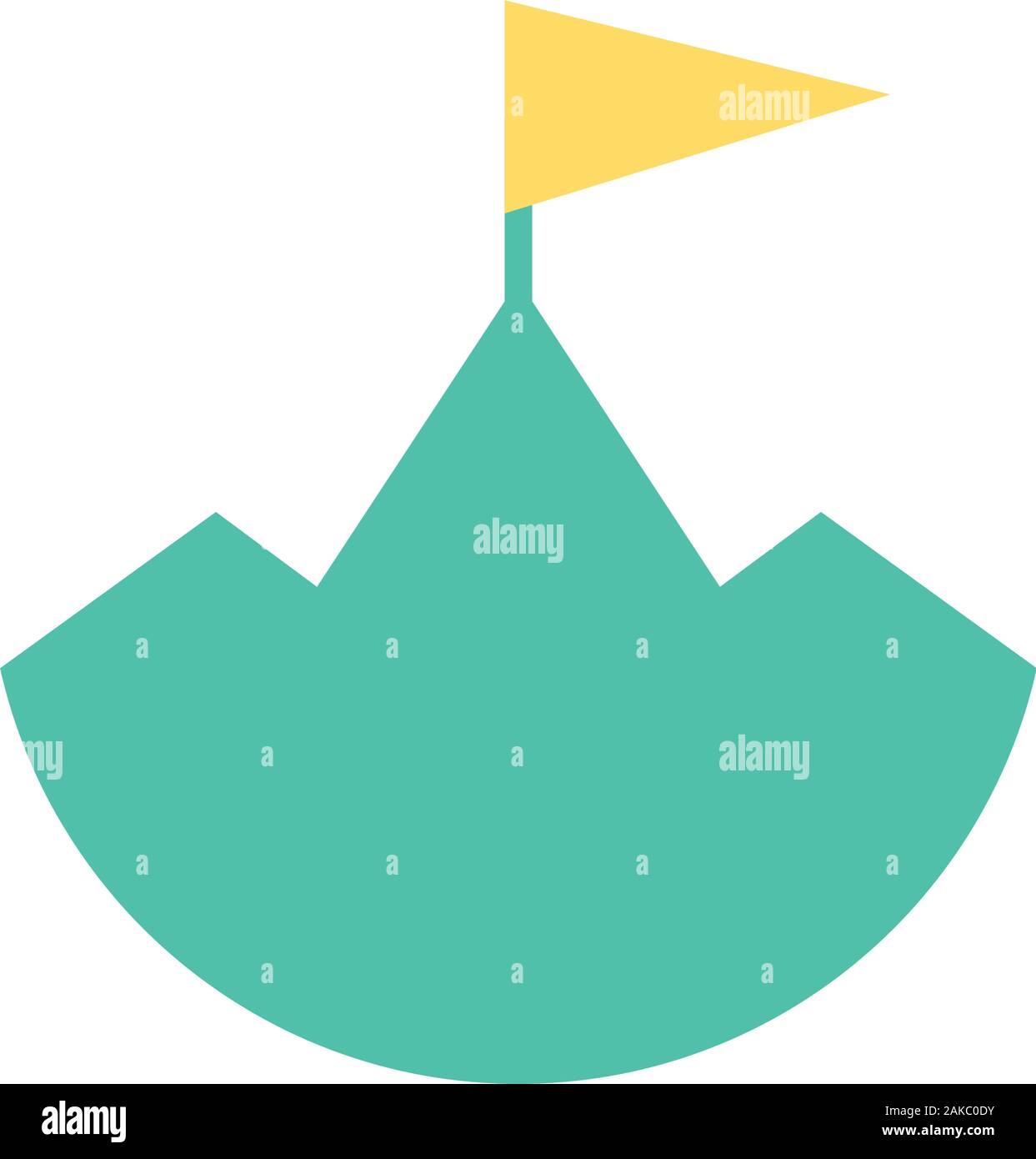 Racing flag over mountain design, Speed race competition sport fast ...