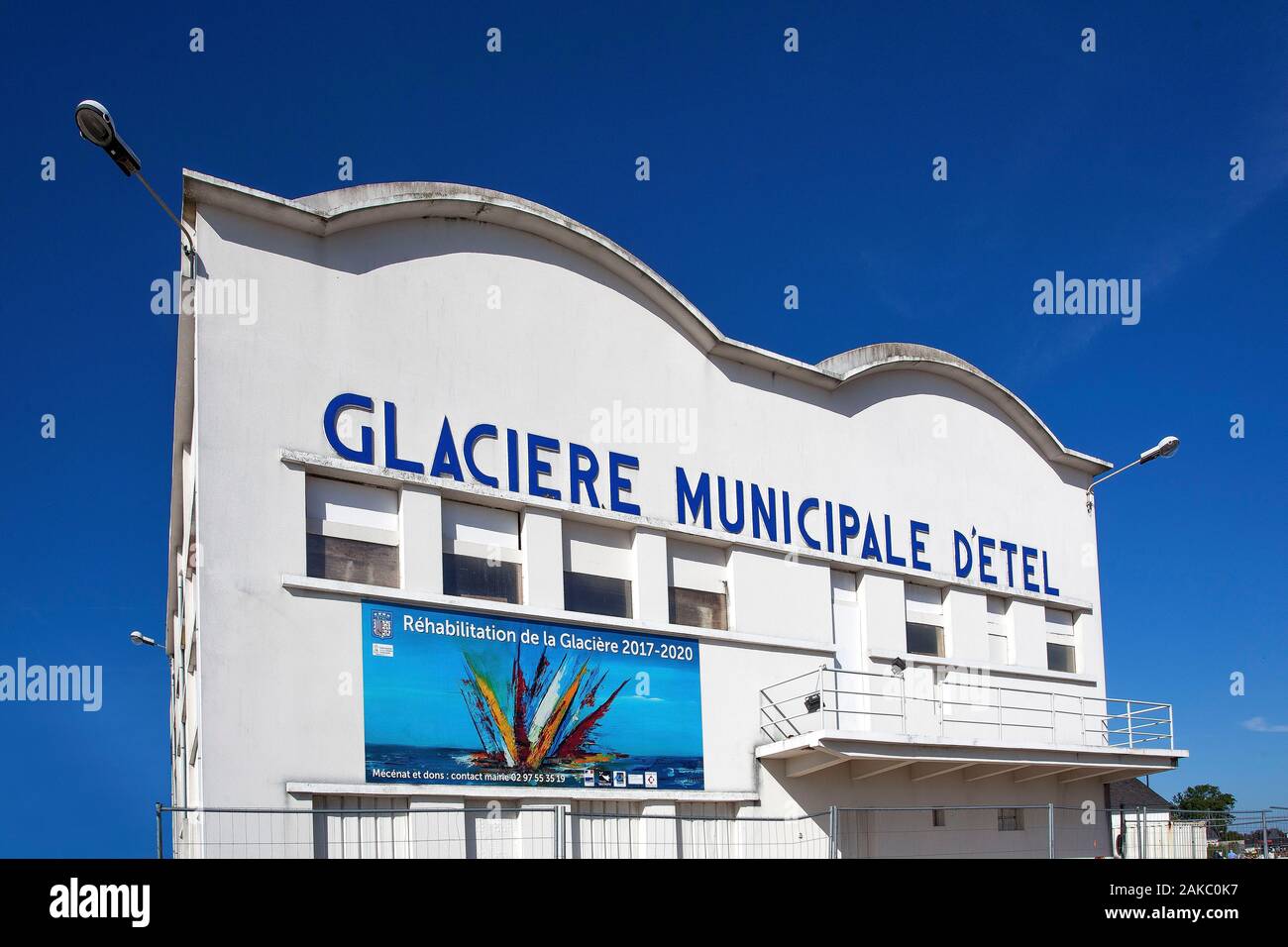 France, Morbihan, Etel River, The etel municipal cooler, built in 1946 ...