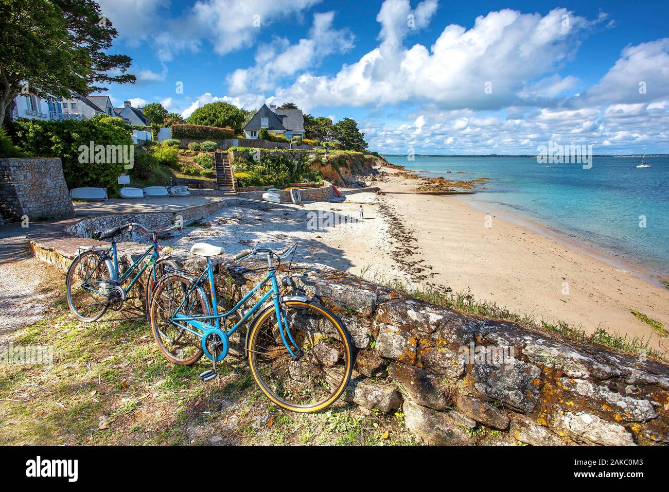 France, Morbihan, Quiberon peninsula, St-Pierre-Quiberon, Kerhostin ...