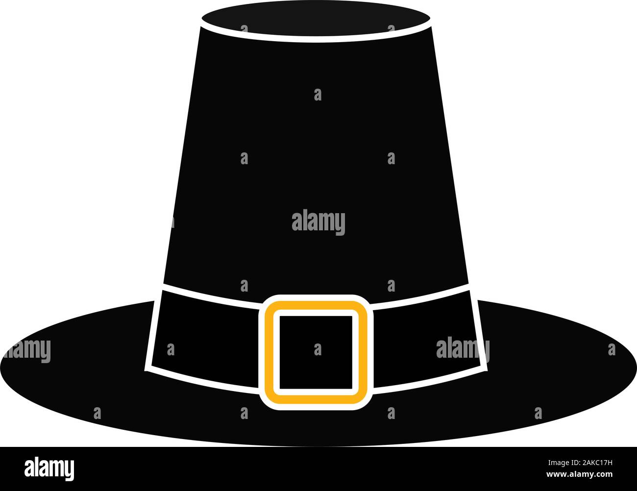 Isolated pilgrim hat icon Stock Vector Image & Art - Alamy