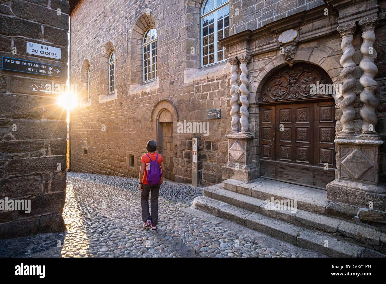 France, Haute-Loire, Le Puy-en-Velay, starting-point of Via Podiensis ...