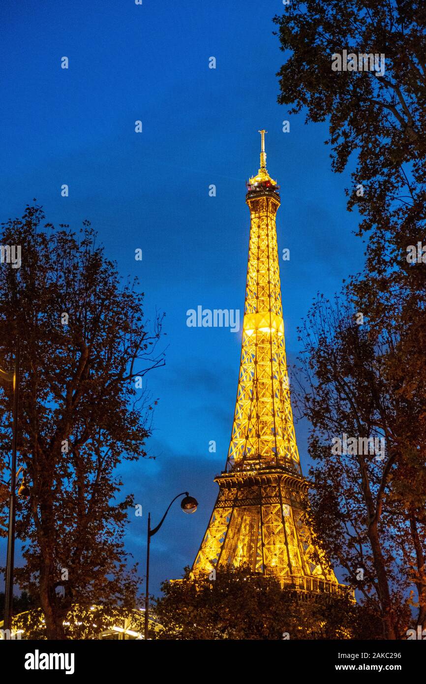 France, Paris, area listed as World Heritage by UNESCO, Eiffel Tower ...