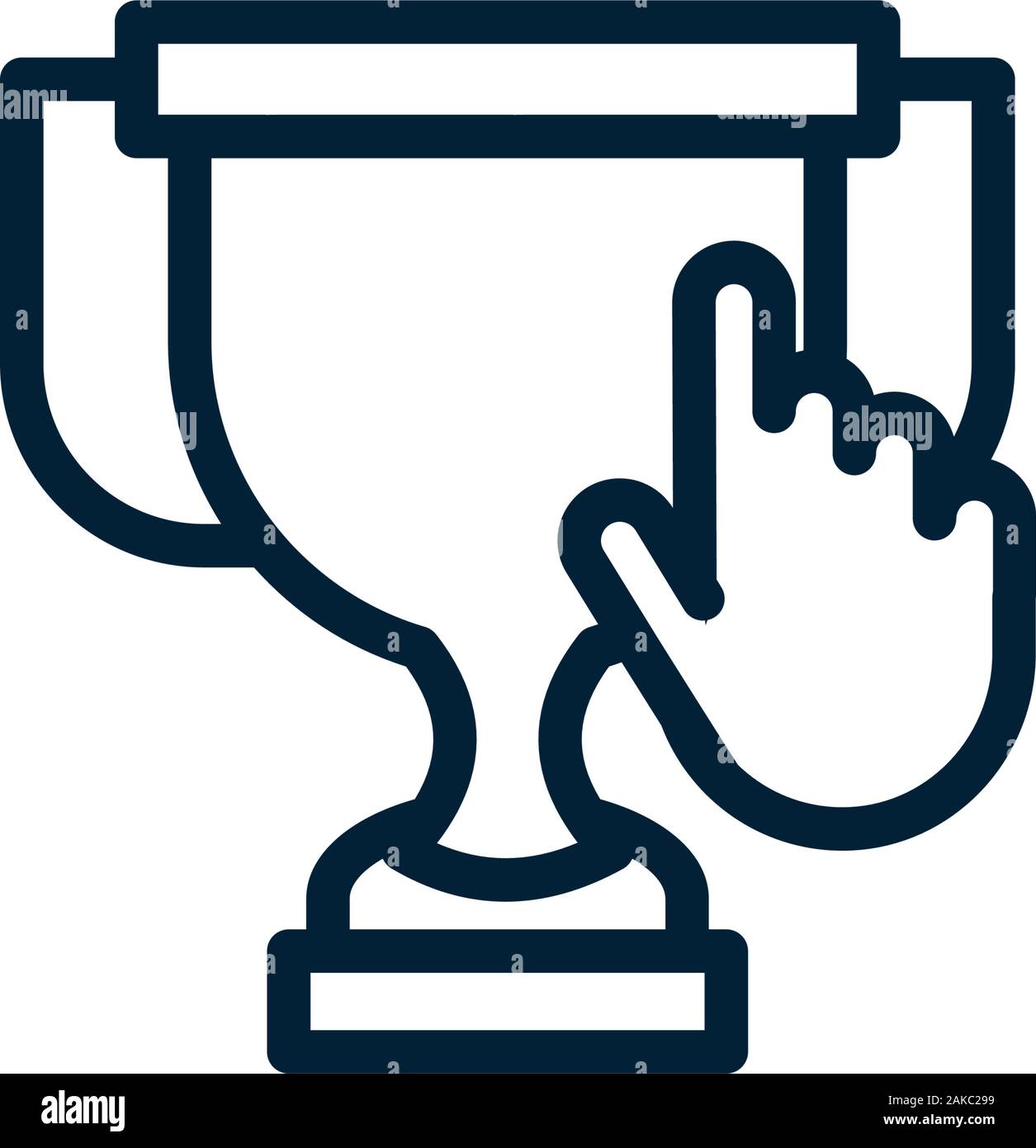 Trophy and cursor design, Winner first competition success sport best ...