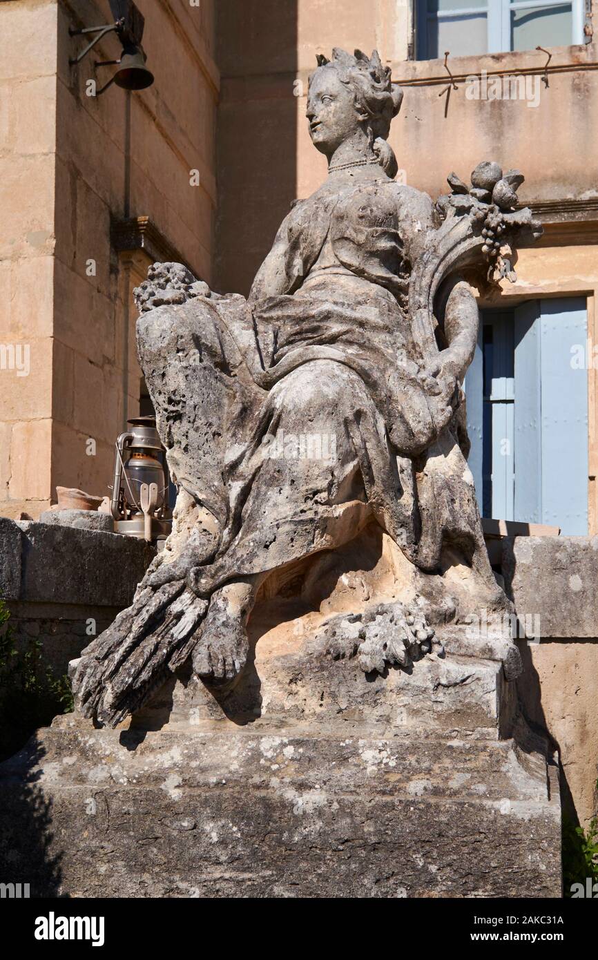 France, Herault, Montpellier, Montpellier Folly, Chateau de Flaugergues ...