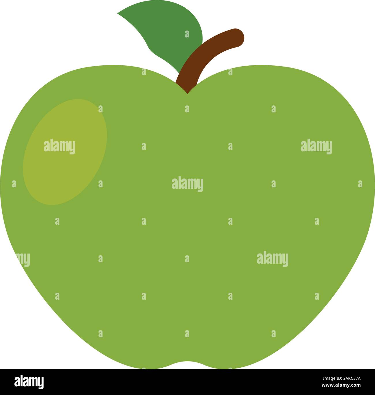 Green apple icon Stock Vector Image & Art - Alamy