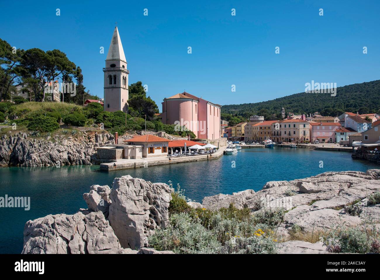 Croatia, County of Primorje-Gorski Kotar, Kvarner bay, Losinj island ...