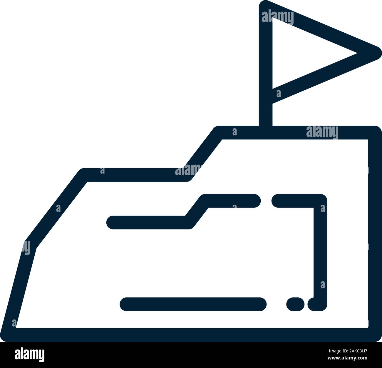 Racing flag over mountain design, Speed race competition sport fast ...