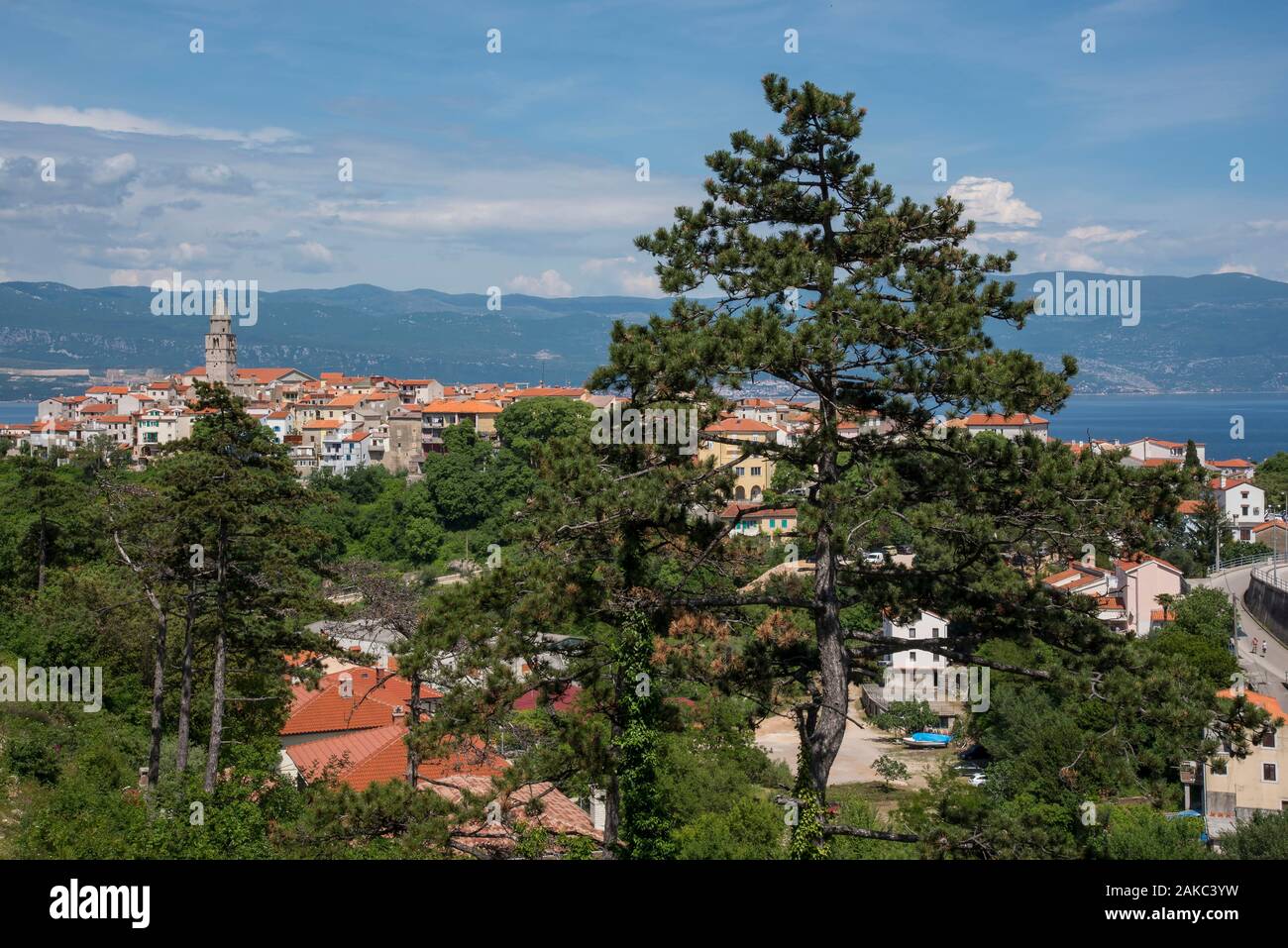 Croatia, County of Primorje-Gorski Kotar, Kvarneric bay, Krk island ...